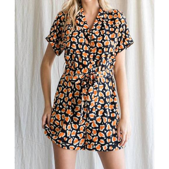 JODIFL | Pants & Jumpsuits | New Jodifl Safari Romper In Black | Poshmark